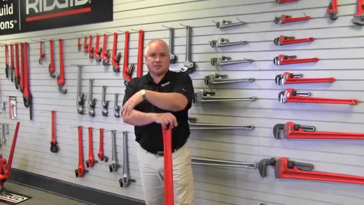 Ridgid pipe wrench product line - Made in USA - YouTube