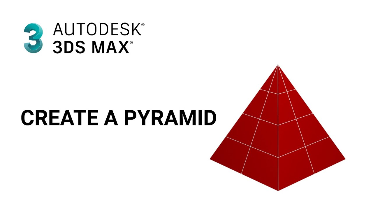 Autodesk 3DS MAX Tutorial - create a pyramid / Change a pyramid colour ...