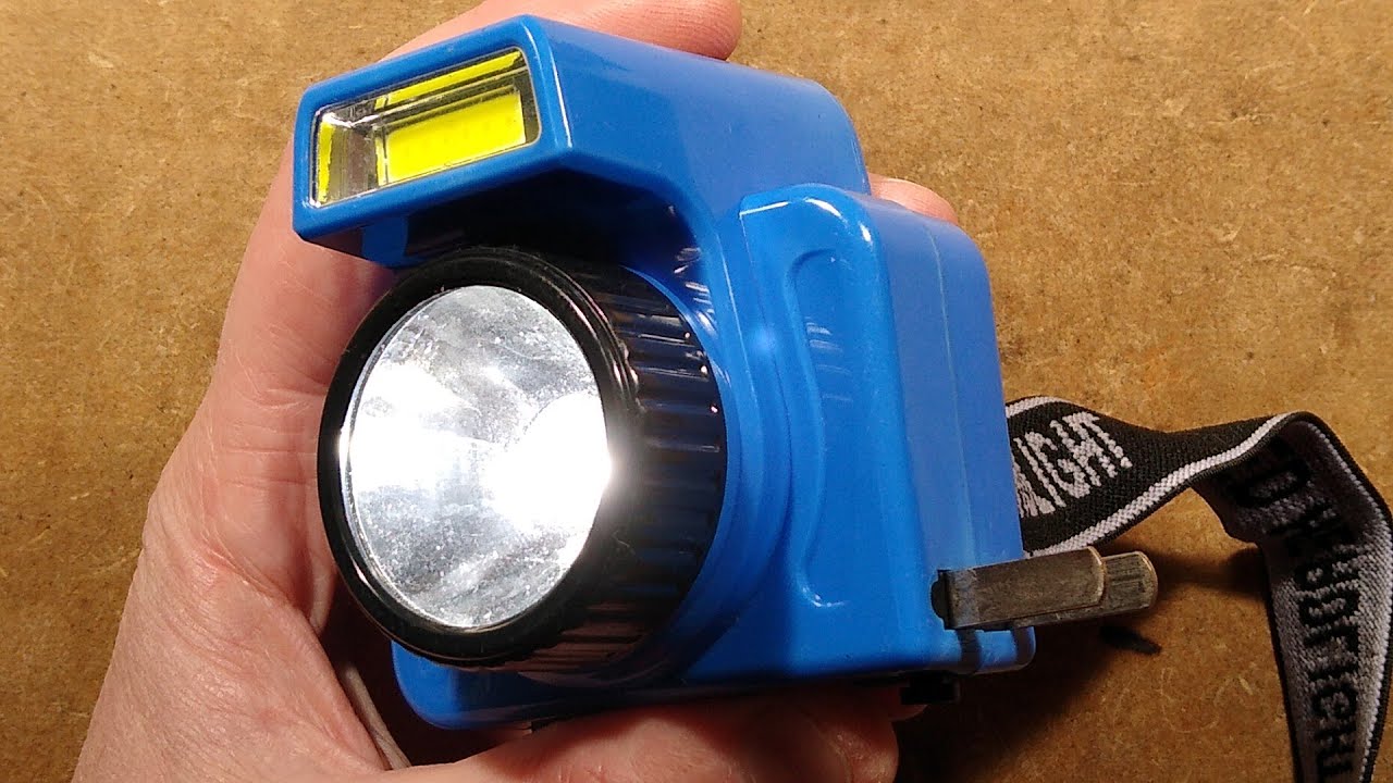 240V solar lead acid LED head torch. (With schematic.) - YouTube