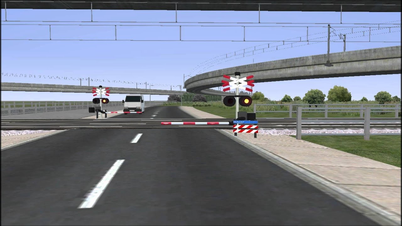 Dutch level crossing in Railworks - YouTube