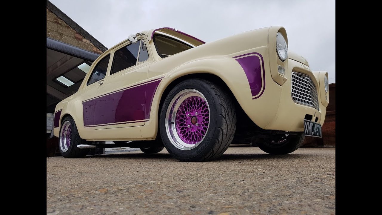 Custom trimmed Ford 100e interior - YouTube