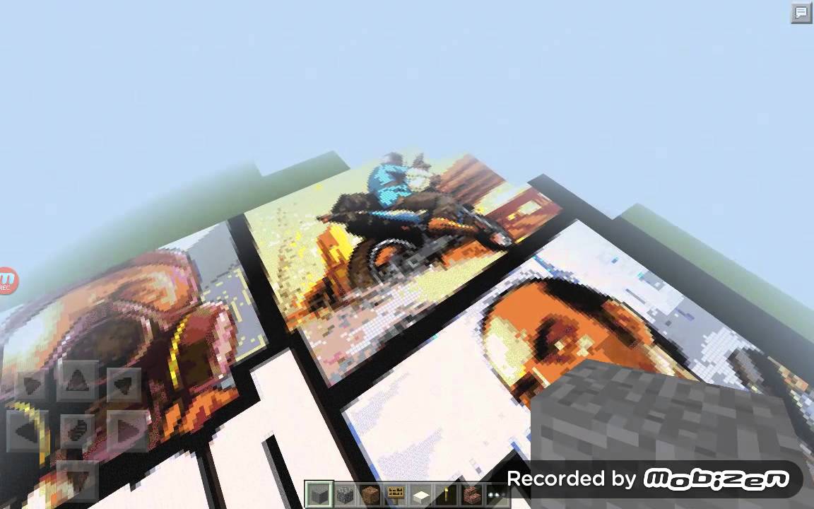 Minecraft pe gta v logo review pixel art - YouTube