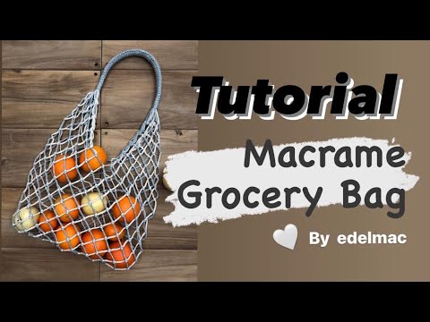 DIY Tutorial How to Make Macrame Grocery Bag - YouTube