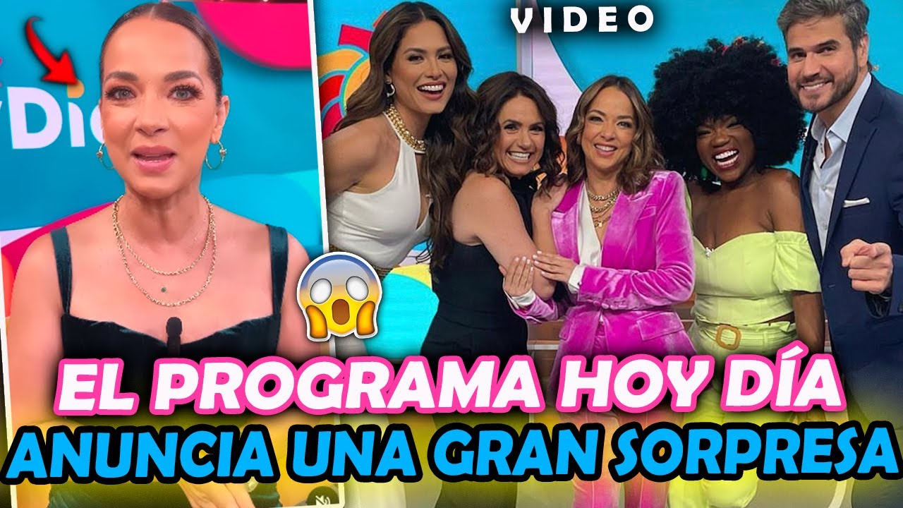 😱🚨El PROGRAMA Hoy día ANUNCIA una GRAN SORPRESA 😍 ¿De qué se trata ...