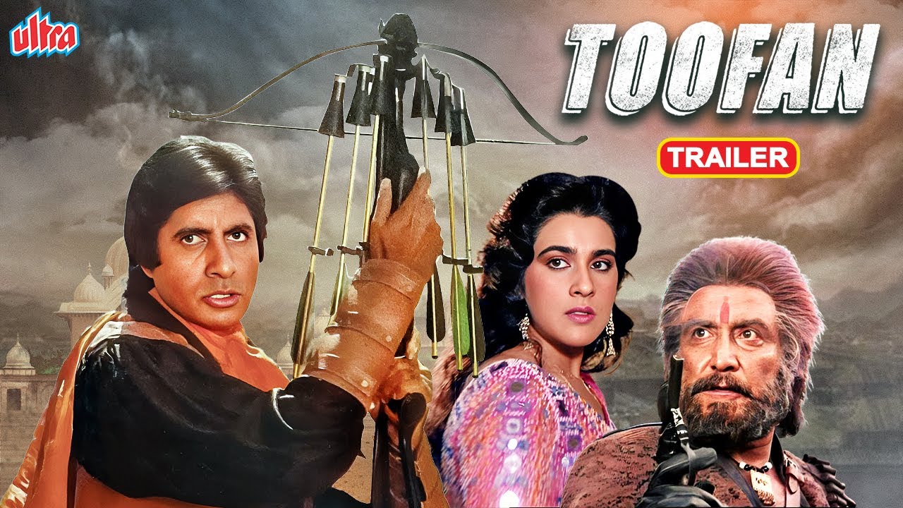Toofan (1989) Hindi Movie Trailer | Amitabh Bachchan, Meenakshi ...