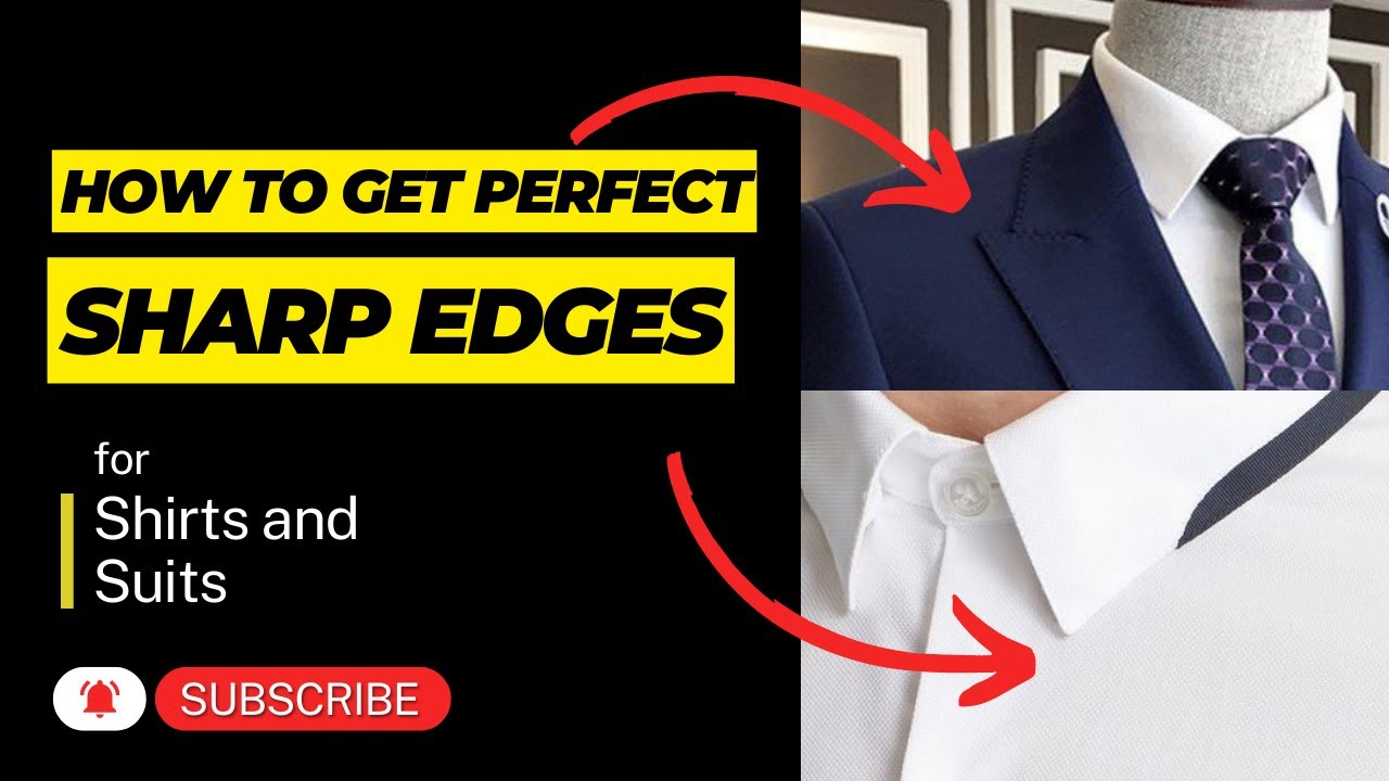 How to get perfect sharp edges for collar and lapel interfaces 🔥🔥🤯 ...