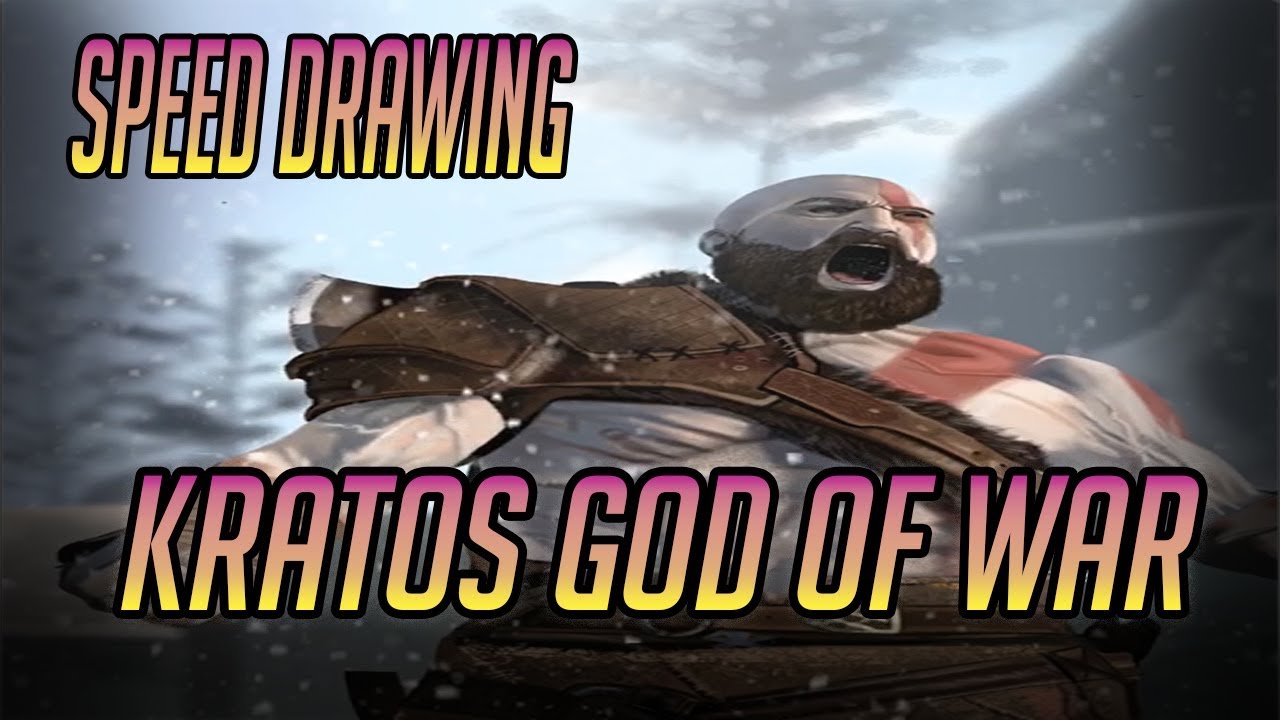DRAWING KRATOS SPARTAN RAGE MODE!!! - YouTube