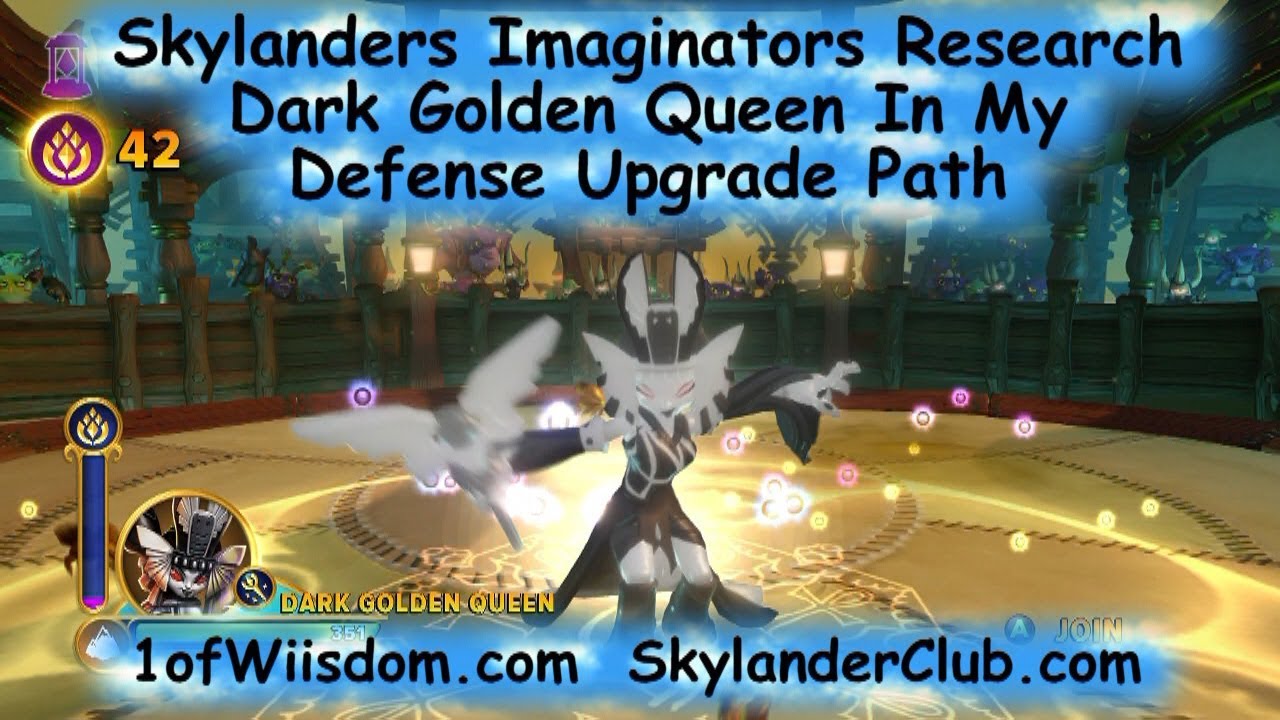 Skylanders Imaginators Research: Dark Golden Queen In My Defense ...