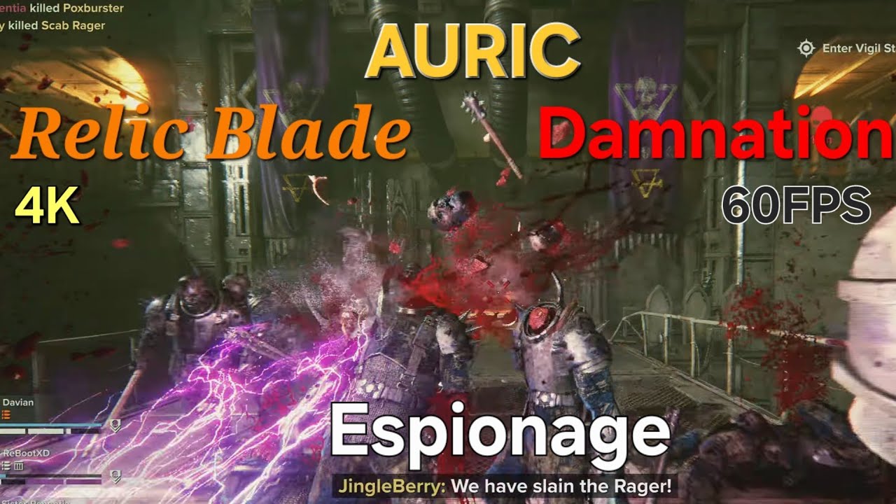 Warhammer 40K: Darktide • Lvl. 7 • Relic Blade • Espionage | PS5 | 4K ...