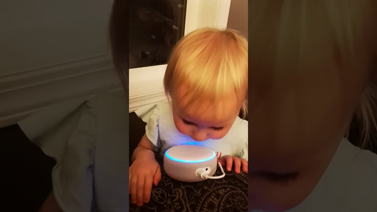 Little girl who's 2 years old asks Alexa to play Peppa Pig! - YouTube