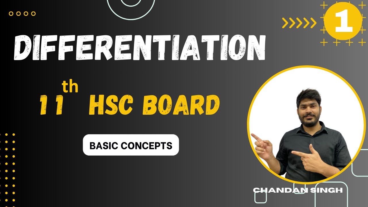 Differentiation (Basic Concepts) Class 11th ll Part 1 ll HSC ...