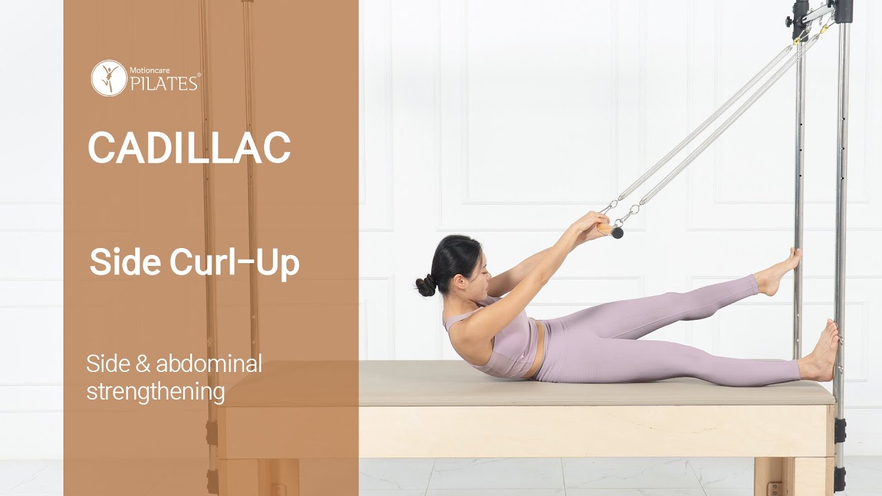 PILATES WORKOUT | Cadillac 14/59: Side Curl-Up | Guidebook Series - YouTube