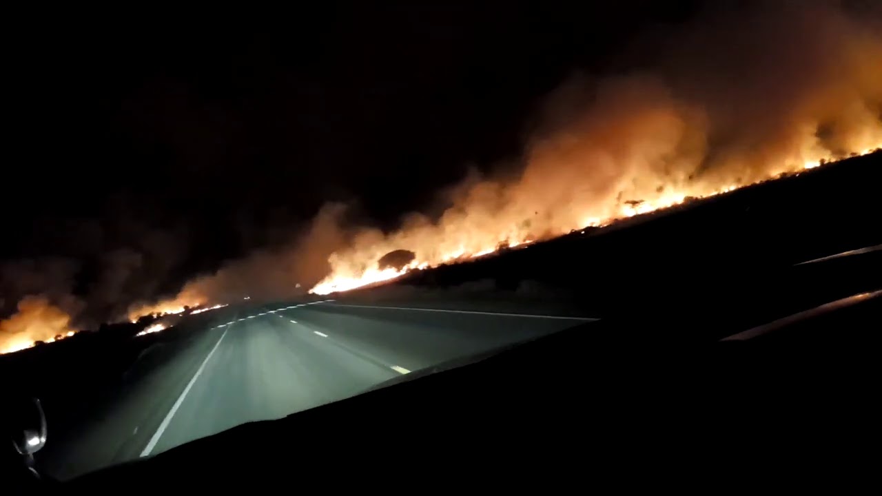 Fire at tsavo West National Park Taita Taveta county - YouTube