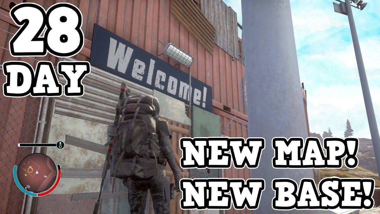 MOVING TO A NEW MAP CASCADE HILL AND A NEW BASE CONTAINER FORT | DAY 28 ...