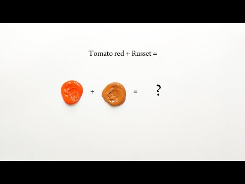 Guess the final color 🎨 Paint mixing - YouTube
