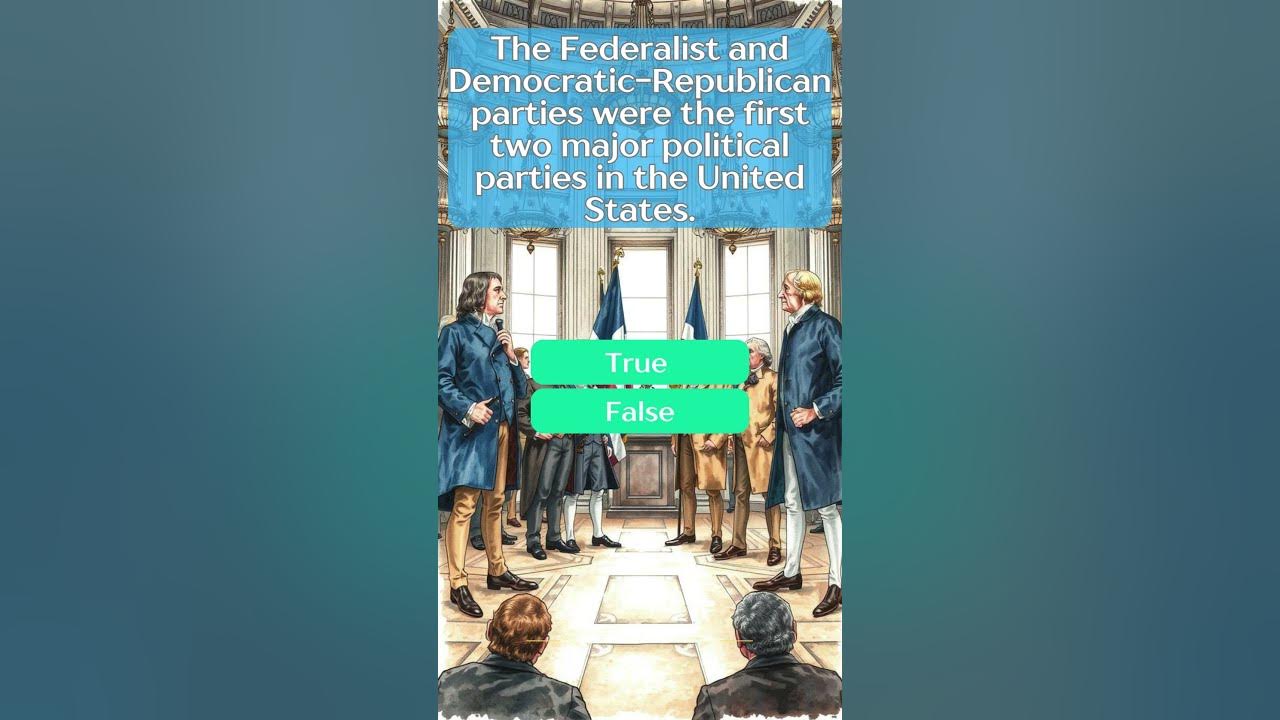 The First Political Parties in the U.S. 🎩🗳️ #history - YouTube