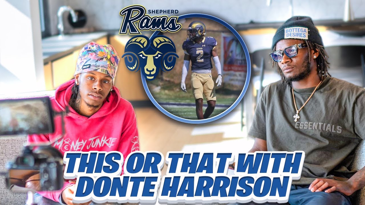 This Or That With D2 Athlete Donte Harrison | Shepherd University - YouTube