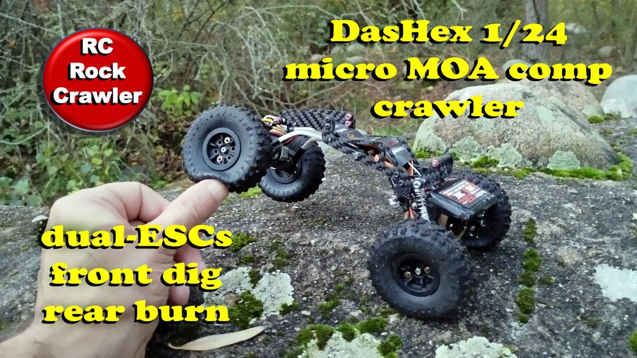 Part 1: DasHex 1/24 - 💦 wet crawl afer rain 💦 - micro MOA comp crawler ...