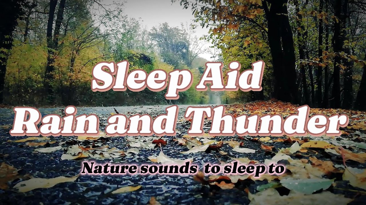 Rian and Thunder sounds | sleep aid and relaxation [ASMR] - YouTube
