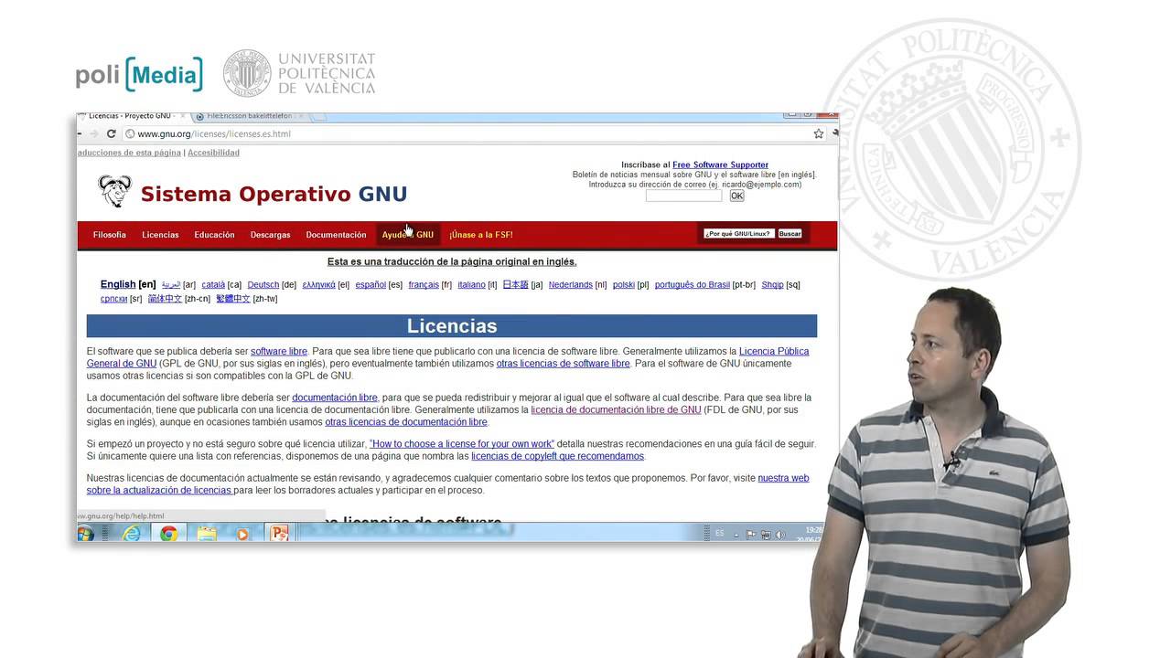 Las licencias GNU | | UPV - YouTube