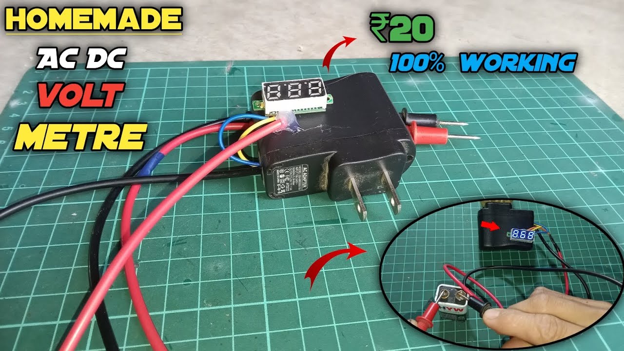 How to make DC voltmeterv at to home/diya DC voltmeter/ Sagar ...