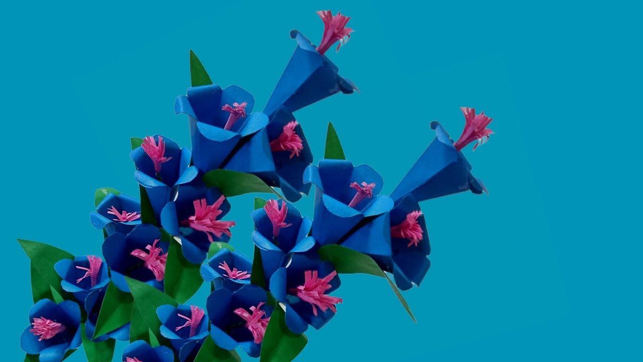 Flower Making With Paper | Amazing Paper Flowers Making Craft | DIY ...