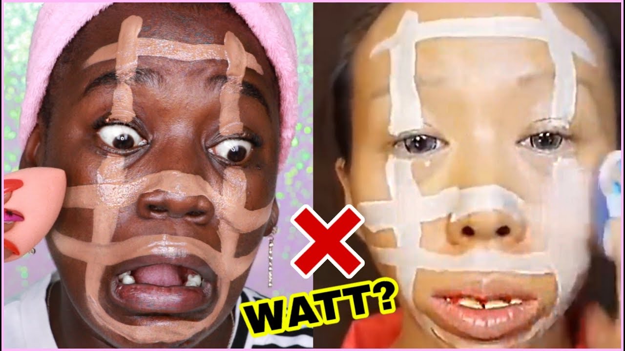 SIGUIENDO UN TUTORIAL COREANO EN PIEL NEGRA OSCURA ESTO PASO... - YouTube