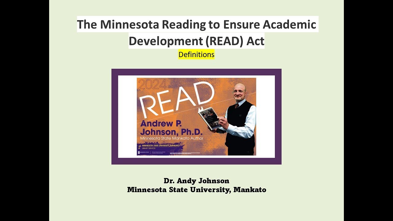 THE READ ACT PART i: DEFINITIONS - YouTube