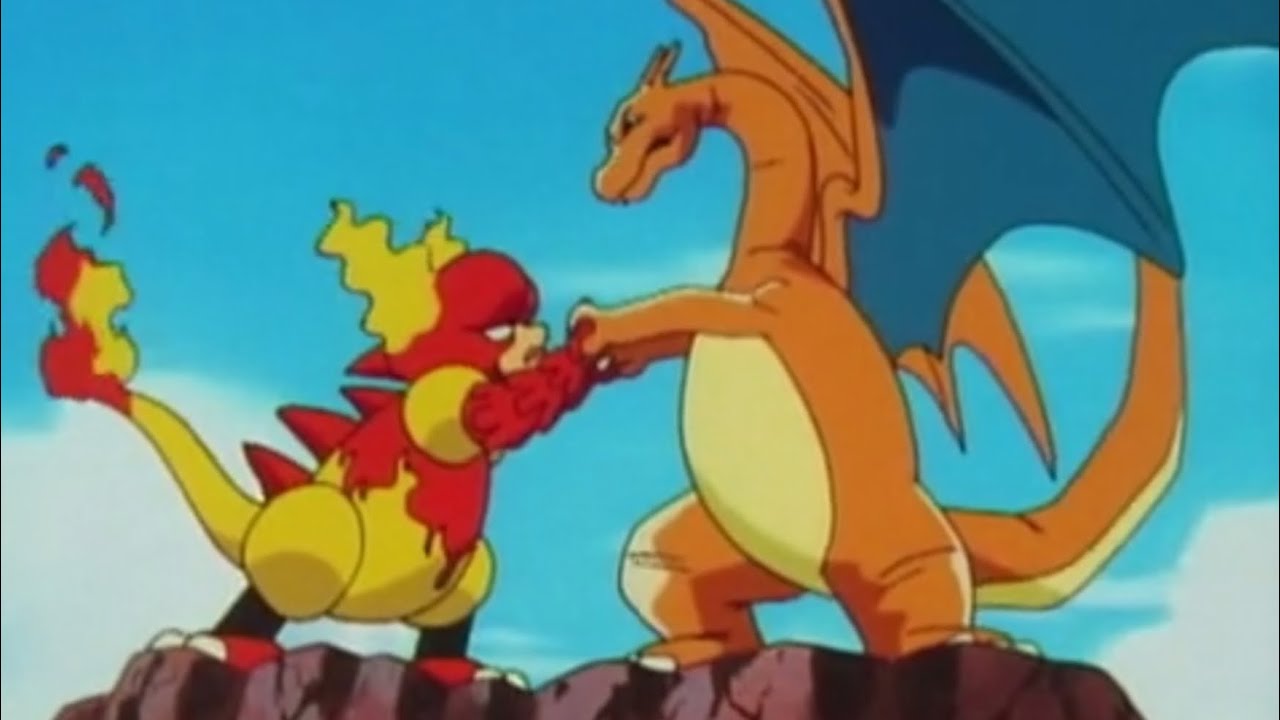 Pokemon:Charizard vs Magmar - YouTube