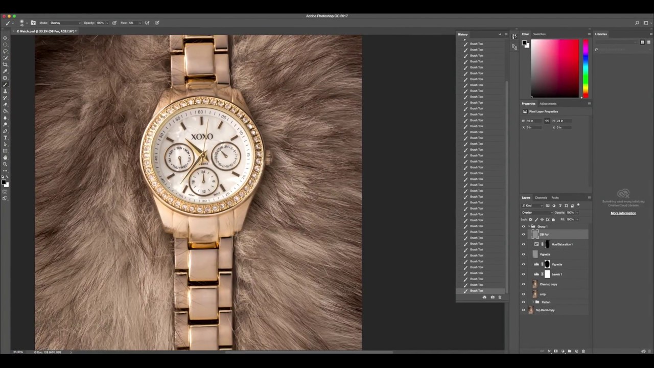 Photoshop Watch Edit Timelapse - YouTube