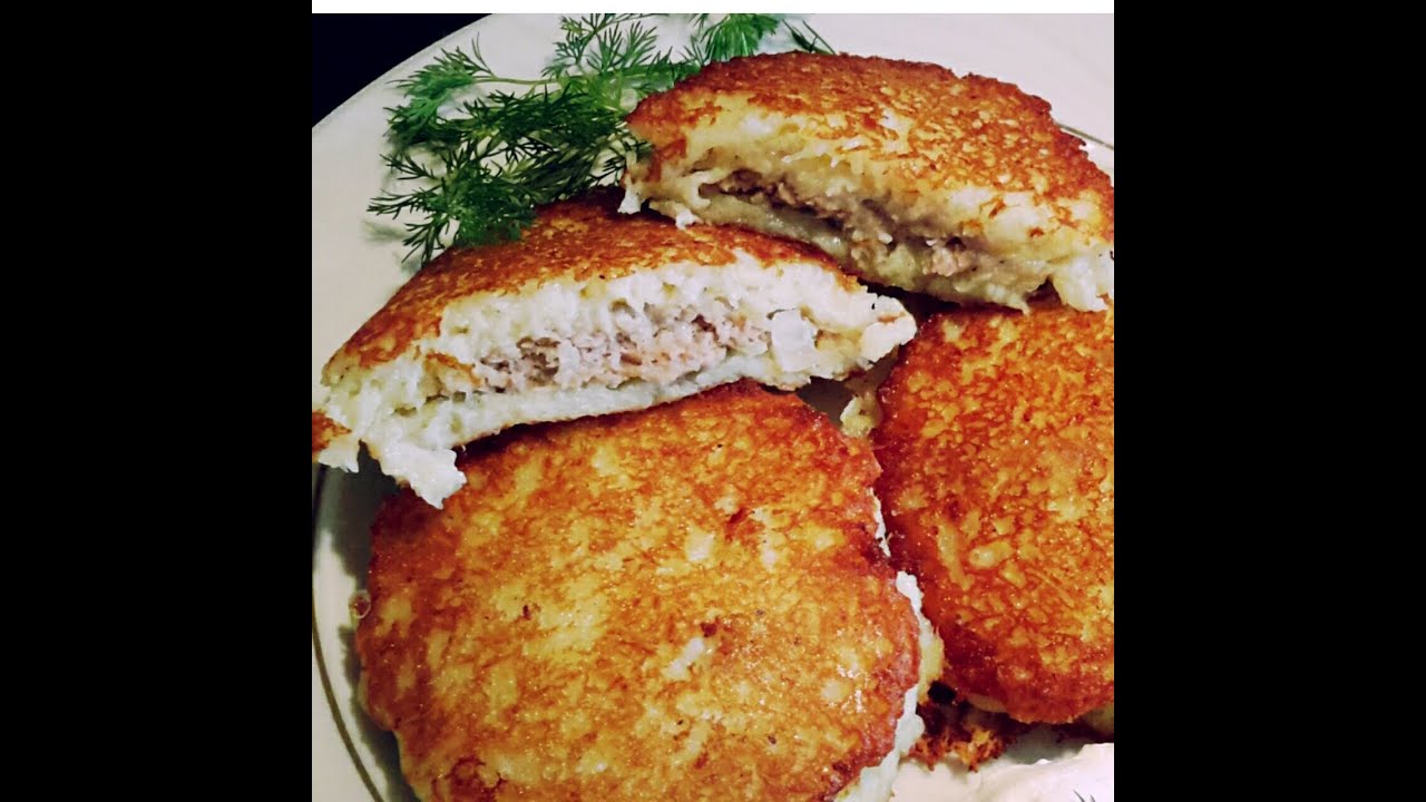 POTATOE PANCAKES WITH MEAT - YouTube