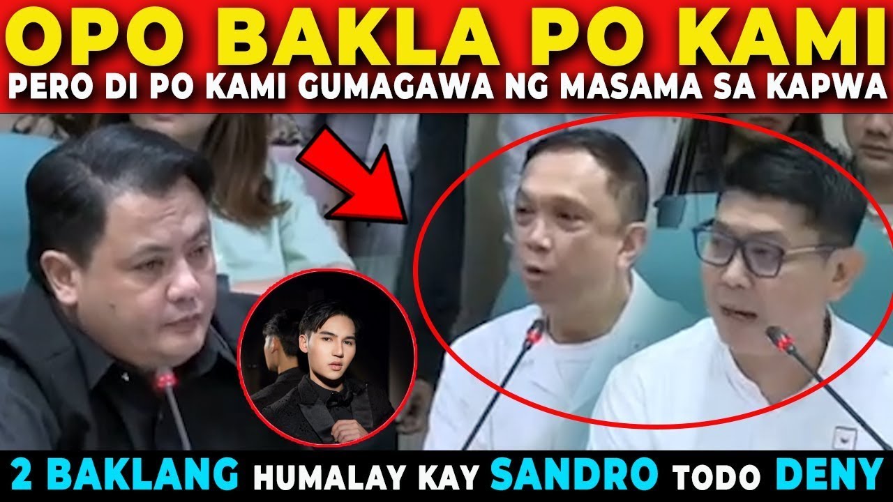 🔴 "OPO BAKLA po KAMI" - 2 BAKLANG humalay kay SANDRO MUHLACH todo DENY ...