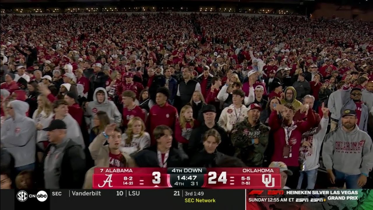 Oklahoma Sooners fan reaction on the Win against Alabama - YouTube