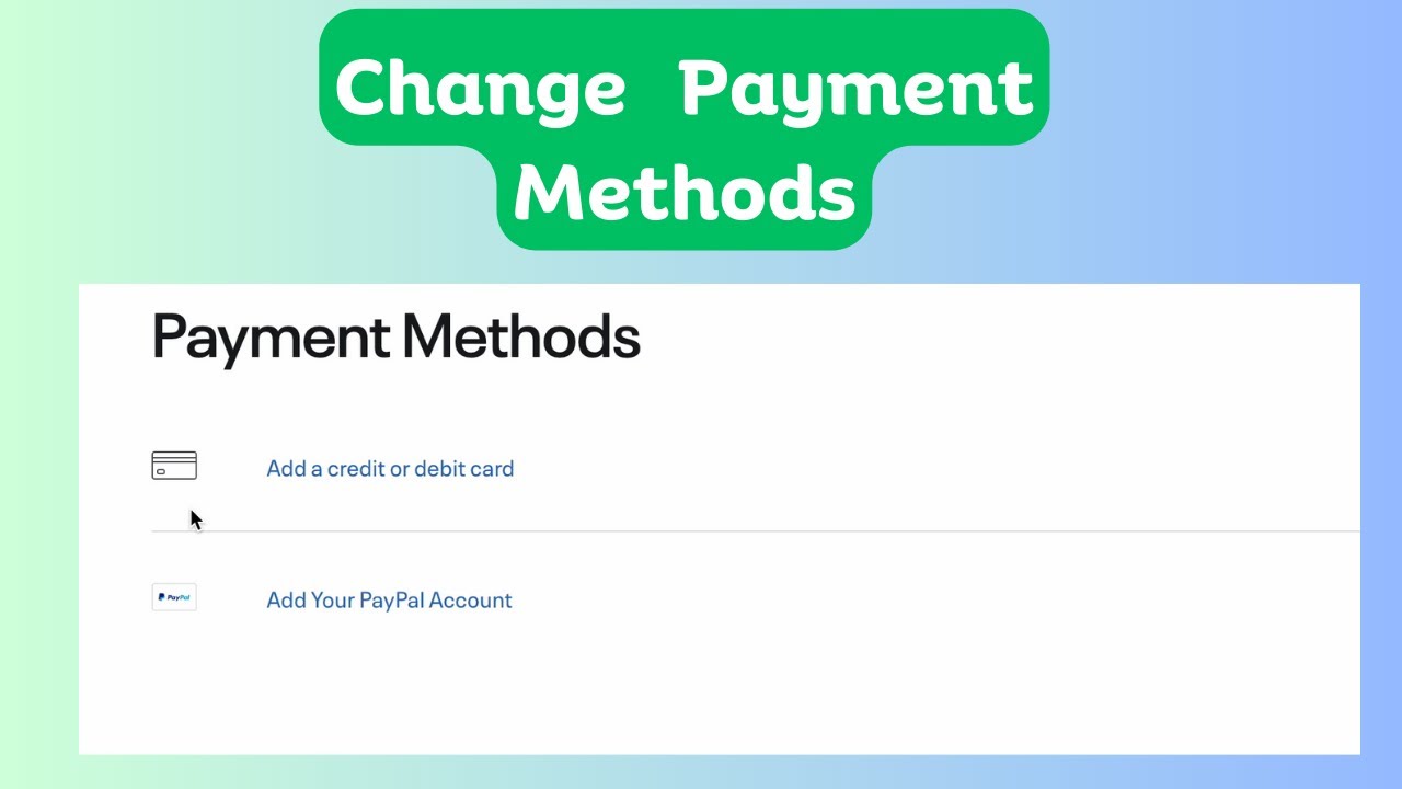 How to change payment method on oculus - YouTube