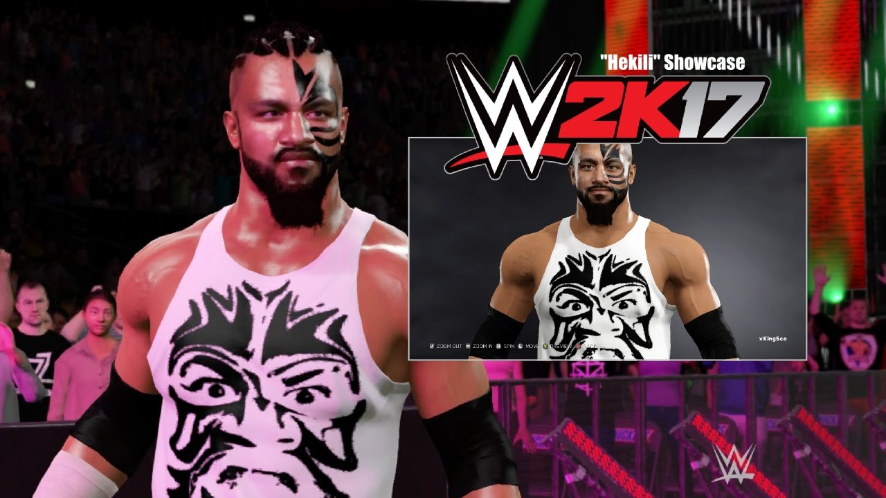WWE 2K17 - "The Samoan All-Star" Hekili CAW Showcase! - YouTube