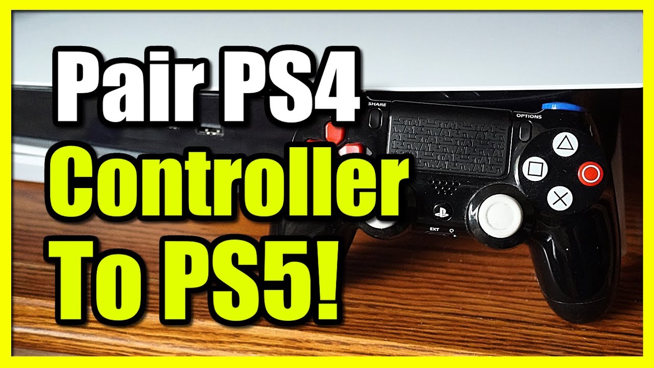 How to Pair & Sync PS4 Controller with Bluetooth to PS5 (Fast Tutorial ...