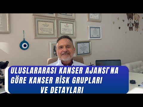 Uluslarası Kanser Ajansı'na Göre  Kanser Risk Grupları