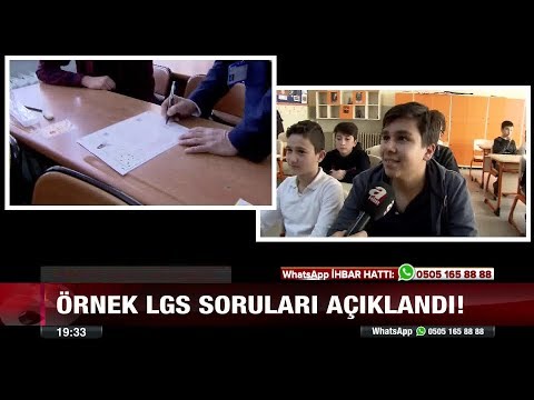 İşte liselere giriş sınavı soruları! - 28 Aralık 2017