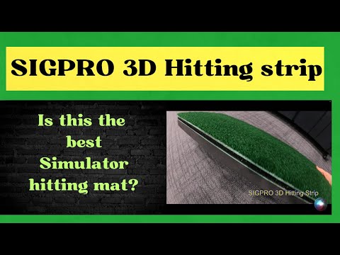 Sigpro 3D Hitting Strip review.  Simulator hitting mat/strip