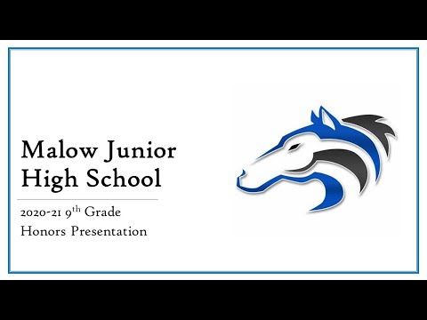 Malow Junior High School - 2020-21 9th Grade Honors Slideshow - YouTube