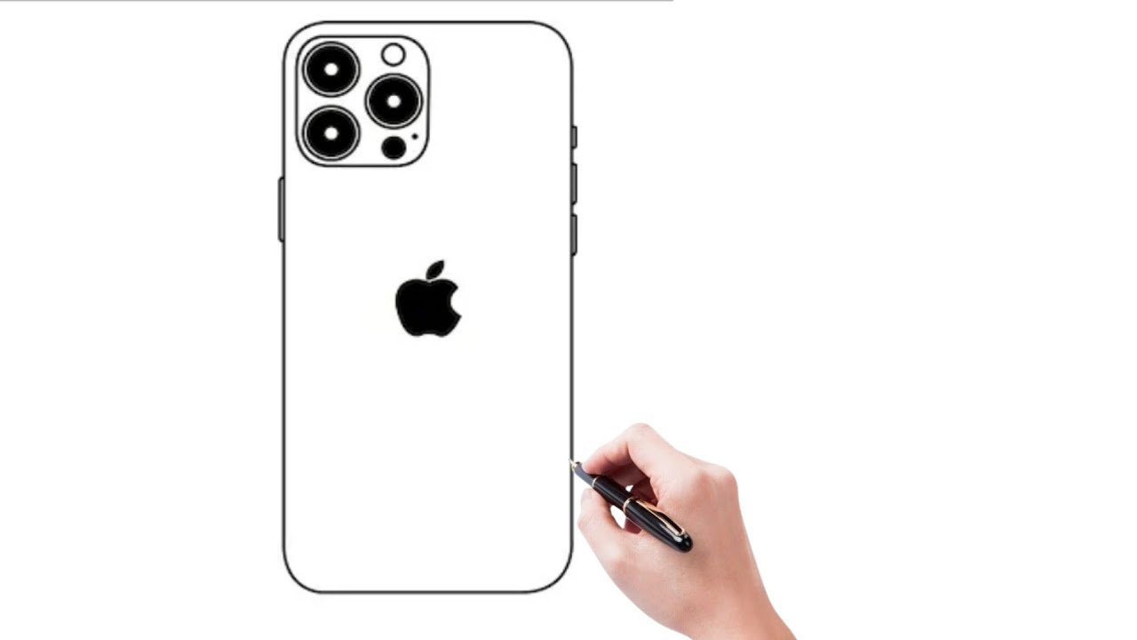 I phone drawing iphone art Abhishek ART king - YouTube