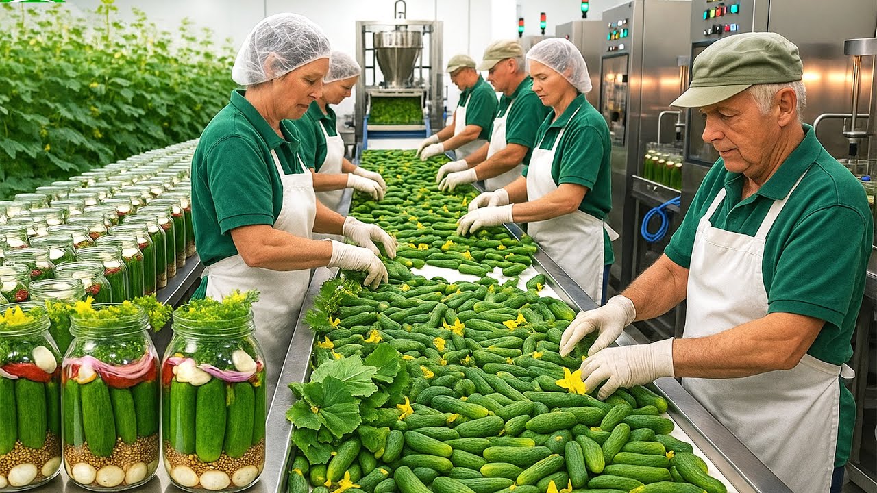 How Pickles Are Made – Mega Factory Processing Billions of Cucumbers ...