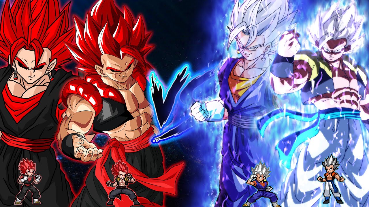 😈EVIL VEGITO SSJ OP & EVIL GOGETA OP VS VEGITO MASTERED UI OP & GOGETA ...