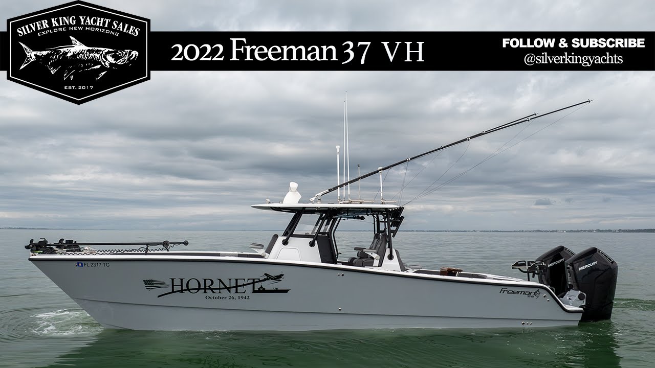 Freeman 37 VH w/ Twin Mercury 600HP l Sarasota Florida l Silver King ...