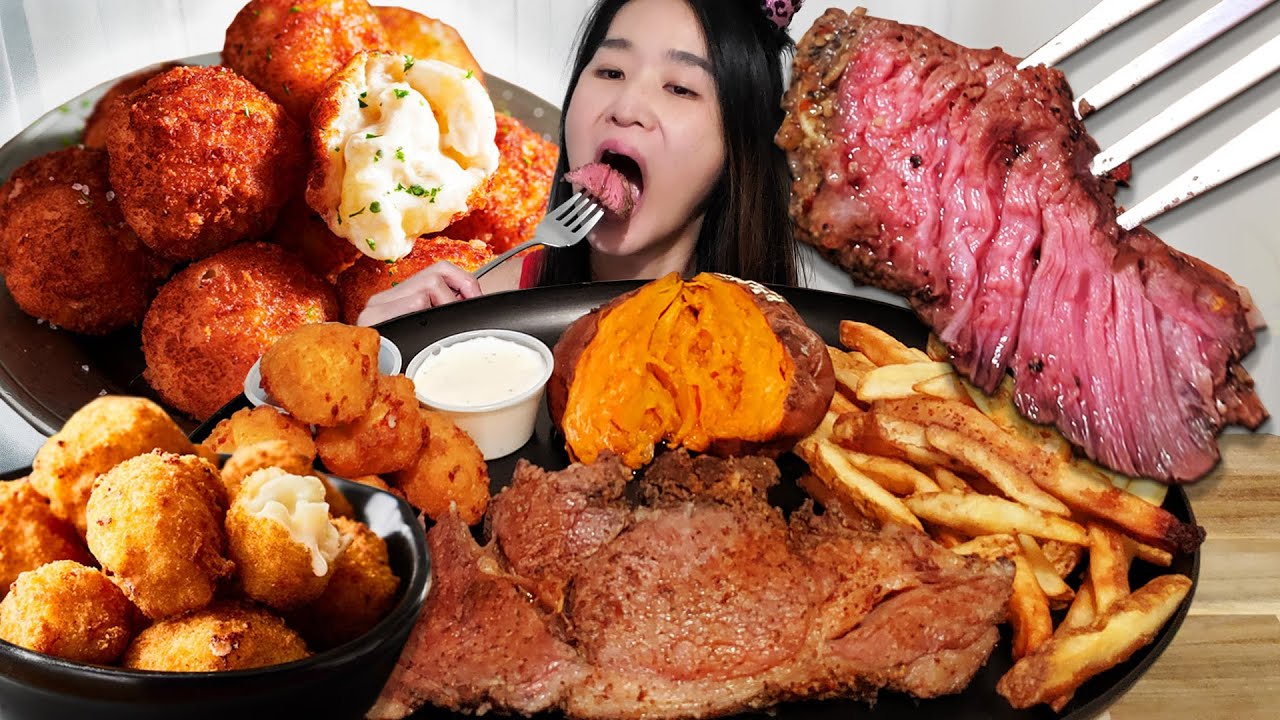 RARE SEARED PRIME RIB From Outback Steakhouse! Crispy Mac N' Cheese ...