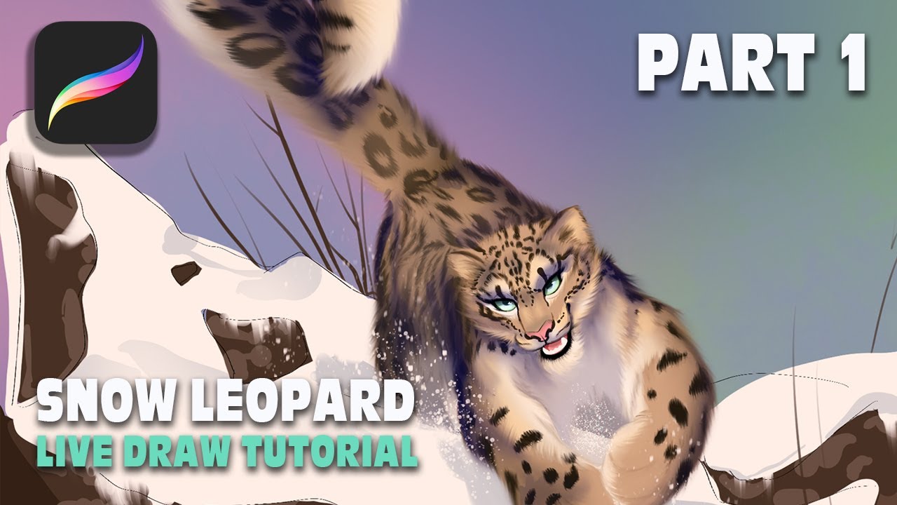 Anime Snow Leopard Drawing