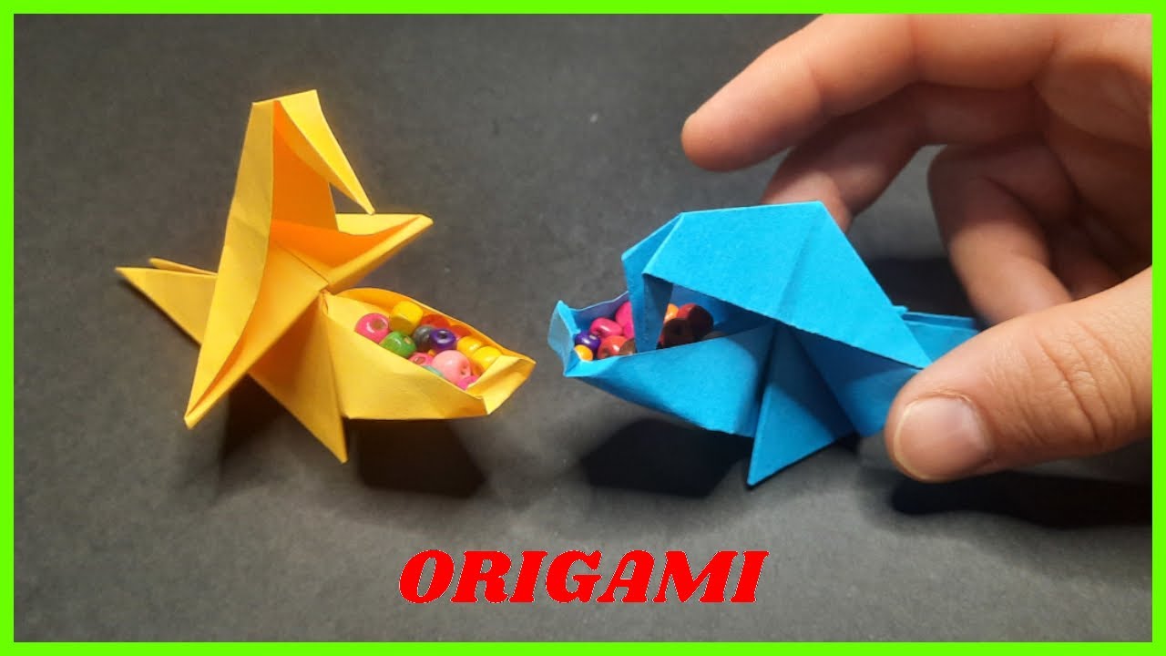👉 PAJARO DE ORIGAMI QUE SE MUEVE - YouTube