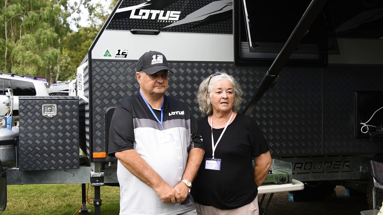 Lotus Caravan Owners: Mark & Rosemary Tramby - YouTube