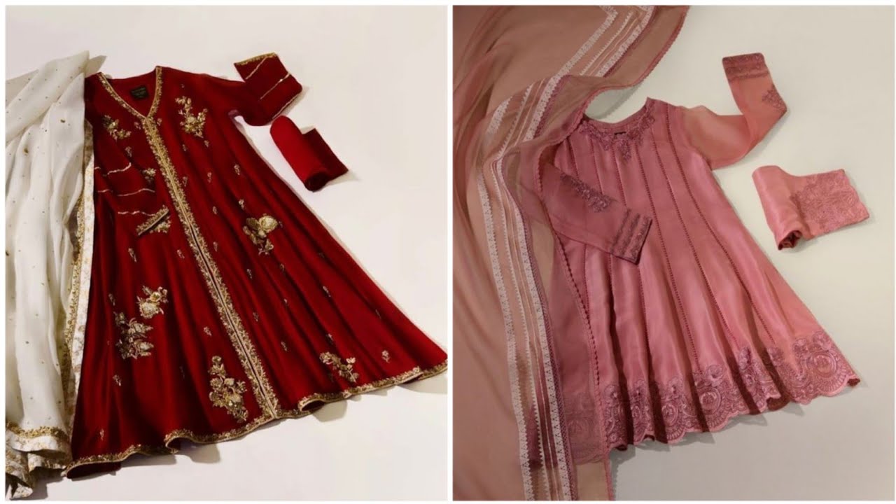 Most Stylish Silk Frocks Decent Designs - YouTube