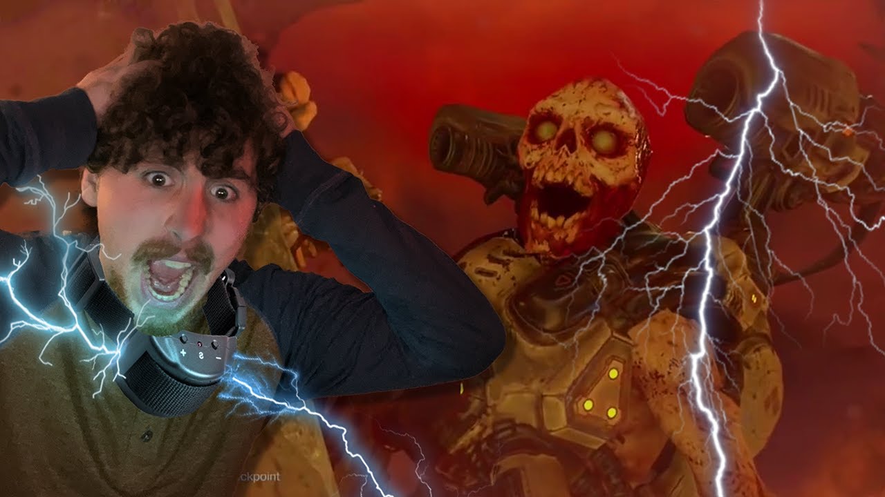 Doom Eternal with a SHOCK COLLAR - YouTube